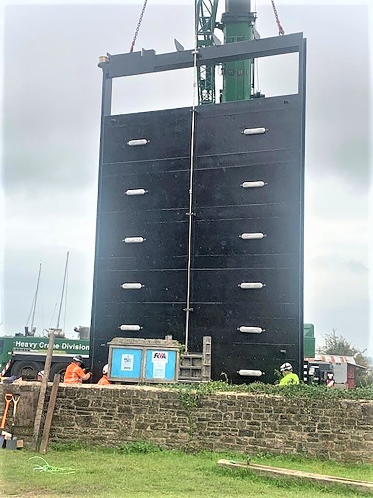 Team collaborates to install giant sea gates – Jackson Civil Engineering